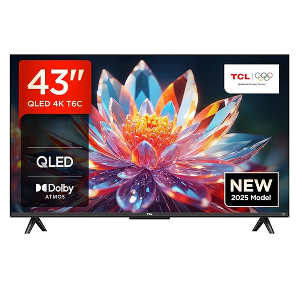TCL 43 INCH SMART & 4K QLED TV Model 43T6C